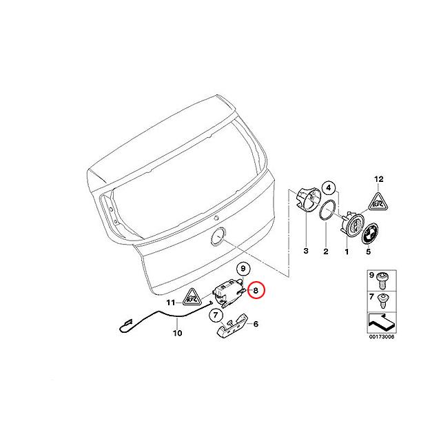 BMW トランクロック E46 E60 E63 E64 E82 E87 E88 E90 E92 Z4(E85) Z4(E86) : セントピア ショッピングストア - 通販 - Yahoo ...
