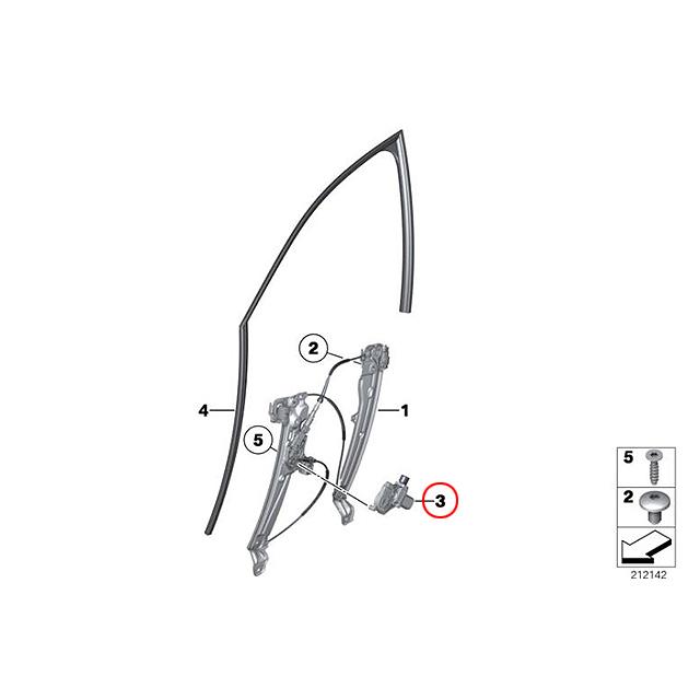 BMW パワーウインドウ レギュレーター モーター フロント 右側 F10 F11 : セントピア ショッピングストア - 通販 ...