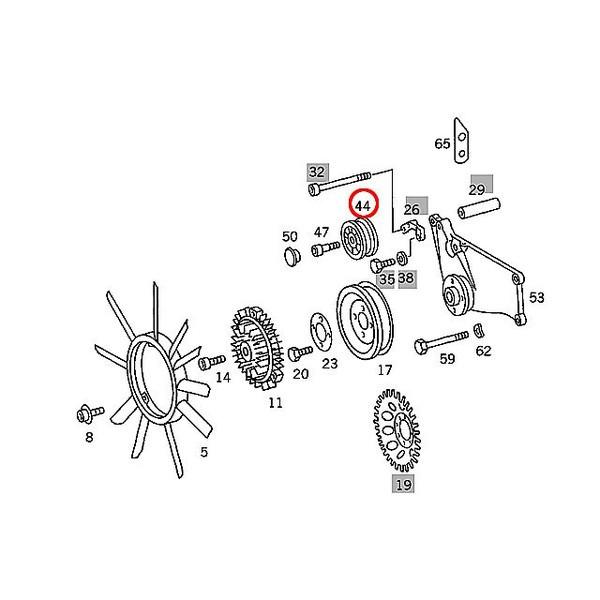 Mercedes-Benz アイドラープーリー メルセデスベンツ 6012000770 テンショナープーリー : セントピア ショッピング ...