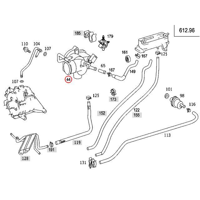 Mercedes-Benz サーモスタット 87度開弁 メルセデスベンツ MLクラス W163 ML270 CDI M612/直5ディーゼル ...