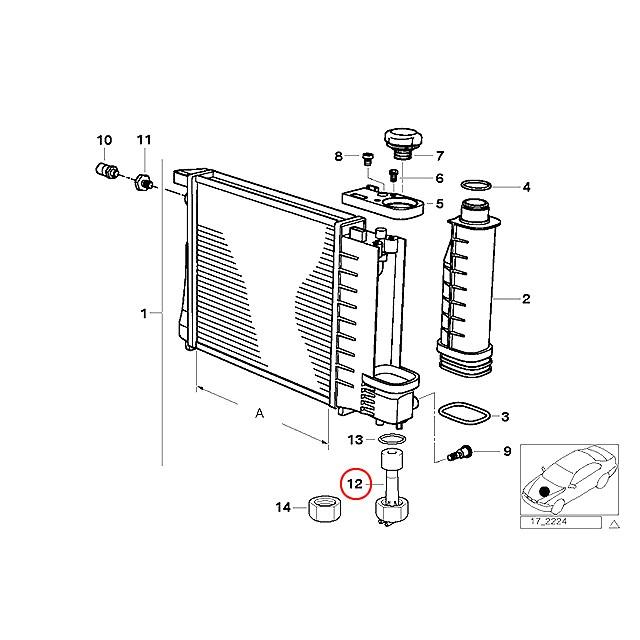 BMW クーラント レベルセンサー BMW 3シリーズ E36 320i 323i 325i 328i M3 M3.2 BF20 BJ25 ...