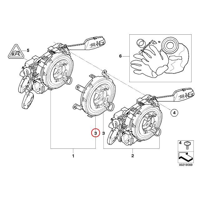 純正品 ステアリング スパイラルケーブル BMW E70 E71 E82 E84 E87 E88 E89 E90 E91 E92 E93 : 61319122509 : セントピア ...