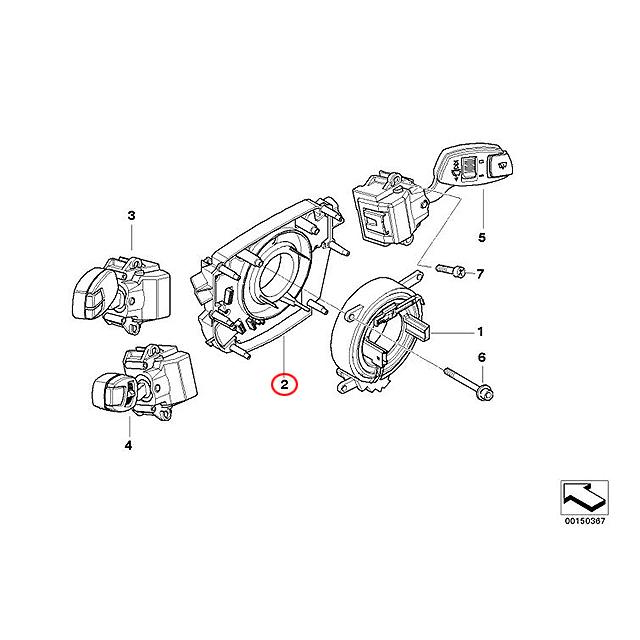 BMW 純正品 ステアリング アングルセンサー 5シリーズ E60 E61 525i 530i 530xi 540i 550i M5 NB50 ...