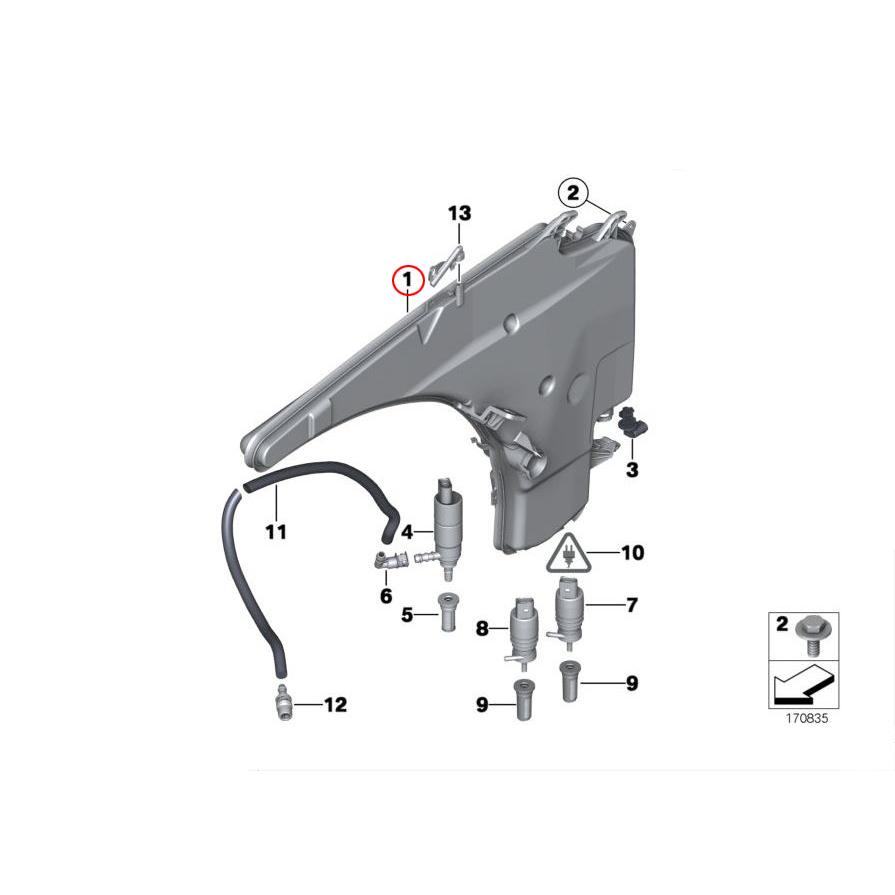 BMW 純正品 ウォッシャータンク BMW E82 E88 E90 : セントピア ショッピングストア - 通販 - Yahoo!ショッピング