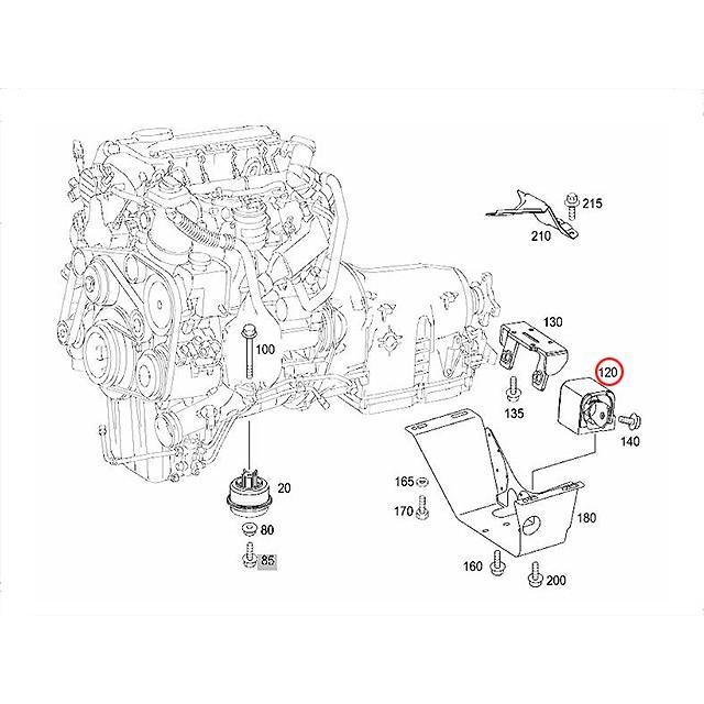 Mercedes-Benz ミッションマウント メルセデスベンツ Vクラス W639 3.2 3.5 V350 : セントピア ショッピング ...
