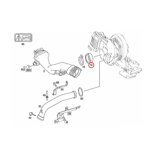 Mercedes-Benz インテークライン ガスケット メルセデスベンツ W164 W211 W212 : セントピア ショッピングストア ...