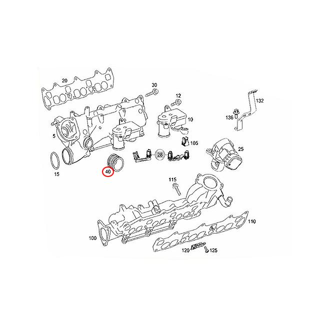 Mercedes-Benz 純正品 インテークチューブ メルセデスベンツ Eクラス W211 E320CDI : セントピア ショッピング ...
