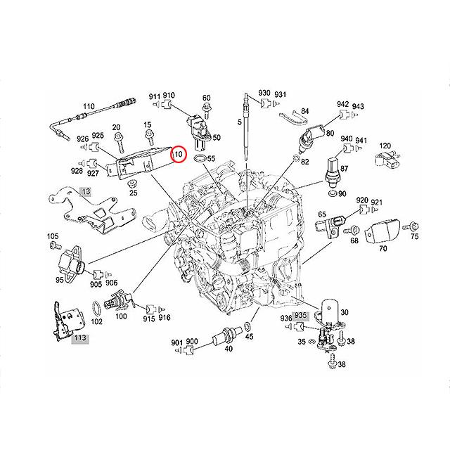 Mercedes-Benz スチール仕様 グロー・プラグ用 グロータイムユニット メルセデスベンツ Eクラス W211 E320CDI ...