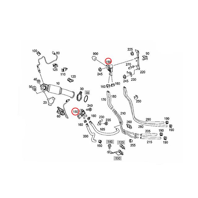 Mercedes-Benz DPFセンサー メルセデスベンツ Gクラス W463 G350D : セントピア ショッピングストア - 通販 ...