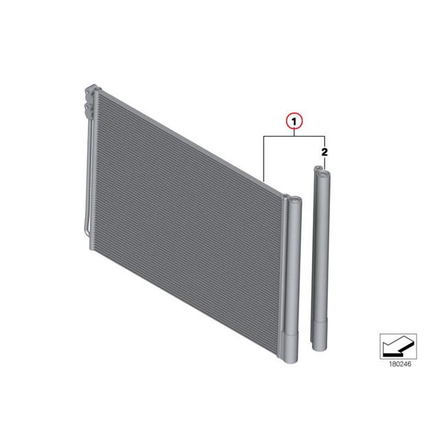 エアコン コンデンサー BMW 5シリーズ F07 F10 F11 523d 535i Hybrid5 SN30 FR35 FW20 FZ35 ...