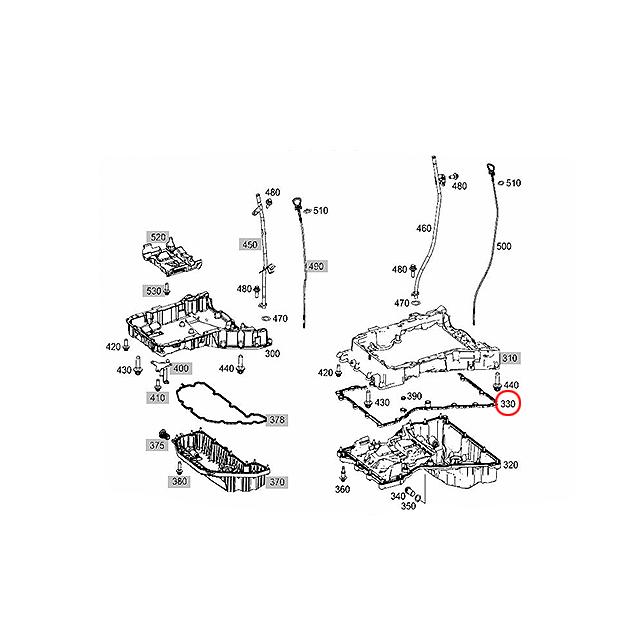 エンジンオイルパンガスケット メルセデスベンツ Eクラス W212 E220D : 6510140280-ed02 : セントピア ...