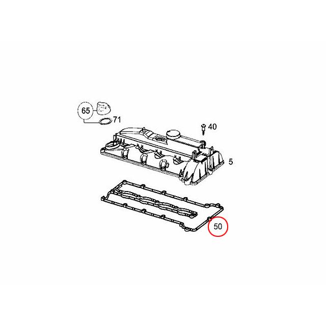 タペットカバー ガスケット メルセデスベンツ Eクラス W212 E220D OM651 直4エンジン :6510160321-ed03:セントピア ショッピングストア - 通販 ...