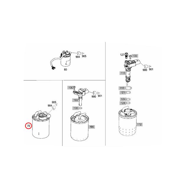 Mercedes-Benz フューエルフィルター メルセデスベンツ Eクラス W210 E230 E240 E320 E400 E420 E430 E50AMG : セントピア ショッピング ...