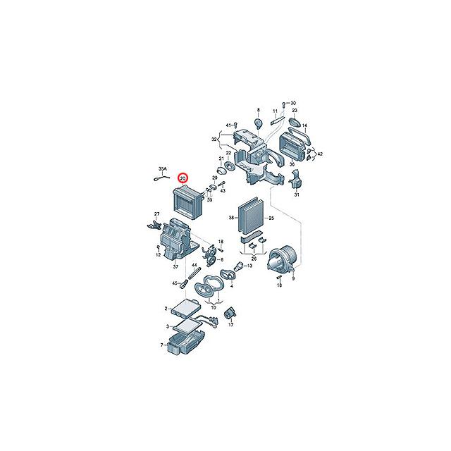 Audi エアコン エバポレーター アウディ A1 8XCAX 8XCHZ 8XCPT 8XCTH 8XCZE : セントピア ショッピング ...