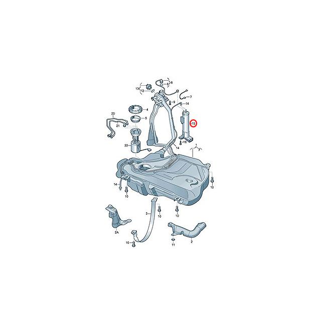 Audi（アウディ） 純正品 チャコールキャニスター タンク A1 8XCAX 8XCHZ 8XCPT 8XCTH 8XCZE : セントピア ...