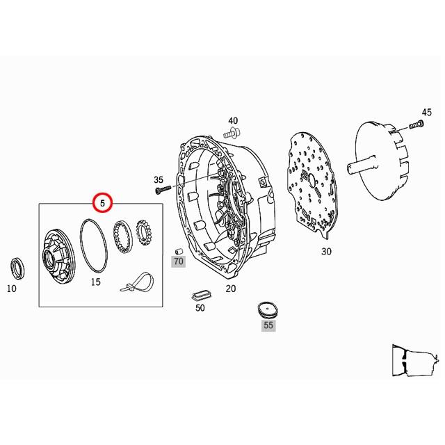 Mercedes-Benz（メルセデス・ベンツ） 純正品 722.6 722.9系 電子制御式5 7速AT ATオイルポンプ Eクラス ...