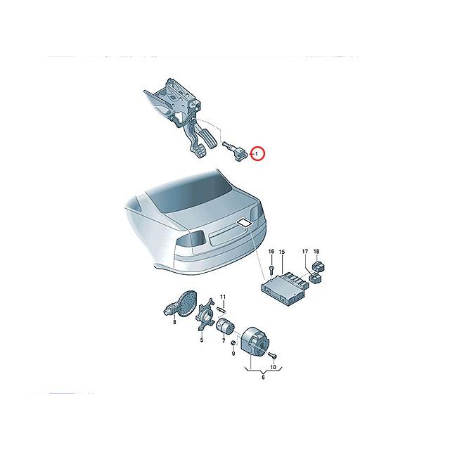 ストップランプスイッチ フォルクスワーゲン ルポ 6XAUA 6XBBY LUPO : 7l6945511-ed03 : セントピア ...