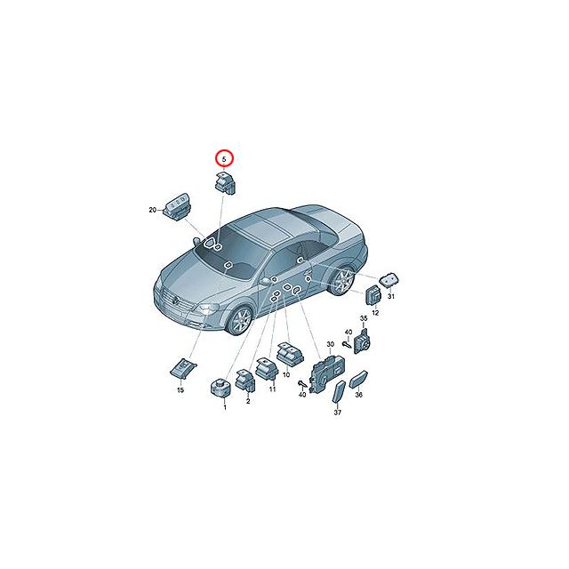 パワーウインドウ スイッチ フォルクスワーゲン シャラン 7NCAV 7NCTH 7NCZD 7NDLU SHARAN :7L6959855BREH-ed08:セントピア ショッピングストア ...