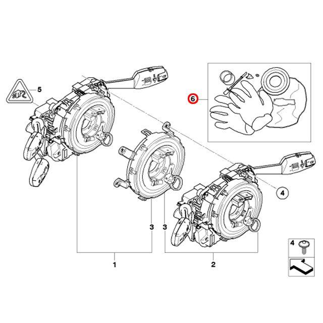 純正 ステアリング アングルセンサー リペアキット BMW 1シリーズ E82 E87 E88 116i 118i 120i 130i 135i UC20 UC30 UC35 UD20 ...