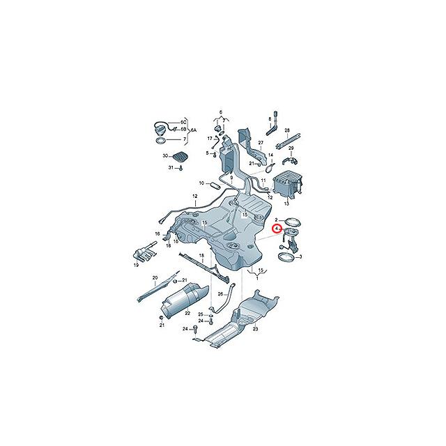 Audi フューエルレベルセンサー アウディ A4 S4 RS4 8EAMBF 8EASNF 8EAUKF 8EBBKF 8EBGBF 8EBWEF 8EBNSF 四輪駆動(4WD)車に適合 ...