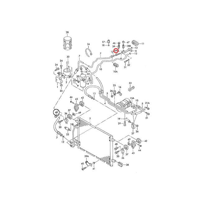 エキスパンションノズル エキパンノズル オリフィスチューブ アウディ A4/S4 8EALT 8EAMBF 8EASNF 8EAUKF 8EBBKF 8EBDV 8EBFB 8EBGBF ...