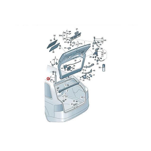 Audi リアゲートダンパー 左右共通 1本 アウディ A4/S4/RS4 8EALT 8EAMBF 8EASNF 8EAUKF 8EBBKF 8EBDV 8EBFB 8EBGBF ...