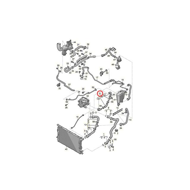 Audi ウォーターホース アウディ A4(8K) A5 S5 RS5(8F 8T) Q5(8R) : セントピア ショッピングストア ...