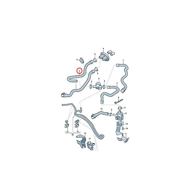 ヒーターホース アウディ A4 S4 RS4 8KCAB 8KCAKF 8KCALF 8KCDH 8KCDN 8KCDNA 8KCDNF ...