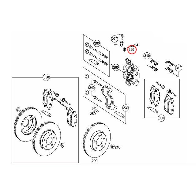 Mercedes-Benz ブレーキパッドセンサー フロント メルセデスベンツ Vクラス W639 3.2 3.5 V350 : セントピア ...