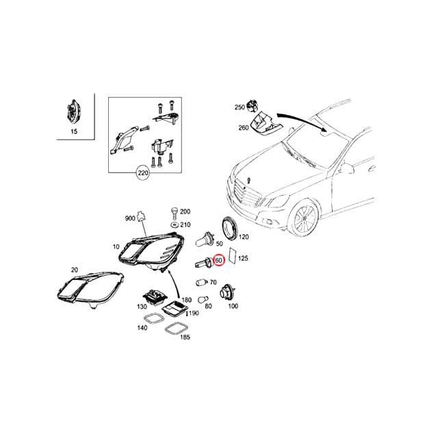Mercedes-Benz キセノンバルブ D1S 4300K メルセデスベンツ Eクラス W211 E240 E250 E280 E300 E320 E350 E500 E550 ...