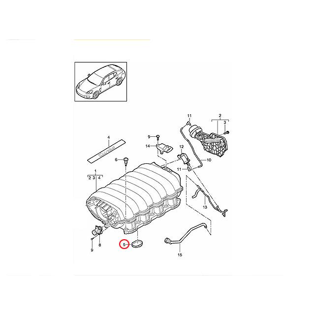 PORSCHE インテークマニホールドガスケット ポルシェ カイエン 958 CAYENNE : セントピア ショッピングストア - 通販 ...