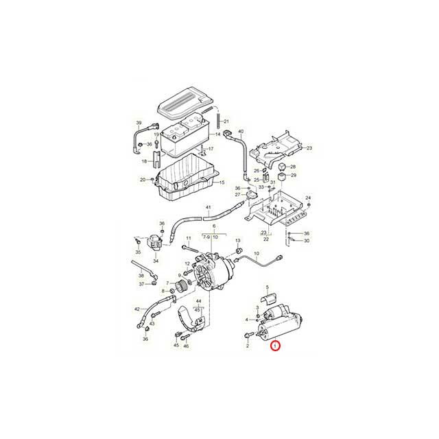 PORSCHE セルモーター ポルシェ カイエン 957 Cayenne : セントピア ショッピングストア - 通販 - Yahoo!ショッピング