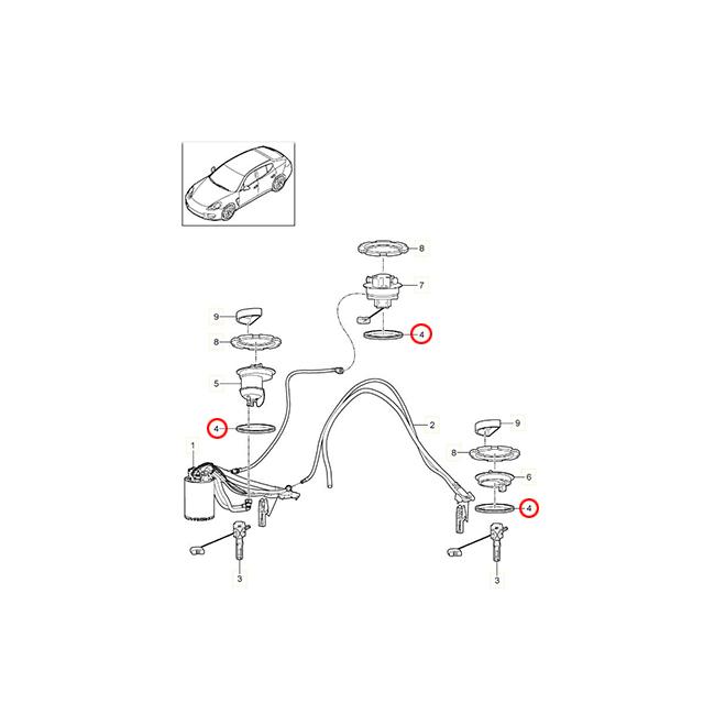 PORSCHE フューエルポンプ ガスケット ポルシェ パナメーラ 970 PANAMERA : セントピア ショッピングストア - 通販 ...