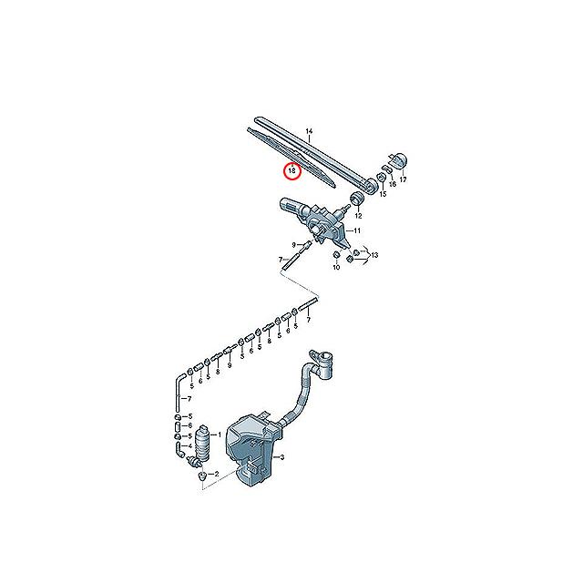 ワイパーブレード リア フォルクスワーゲン トゥアレグ 7PCGEA 7PCGRA 7PCGRS TOUAREG : 95862805000 ...