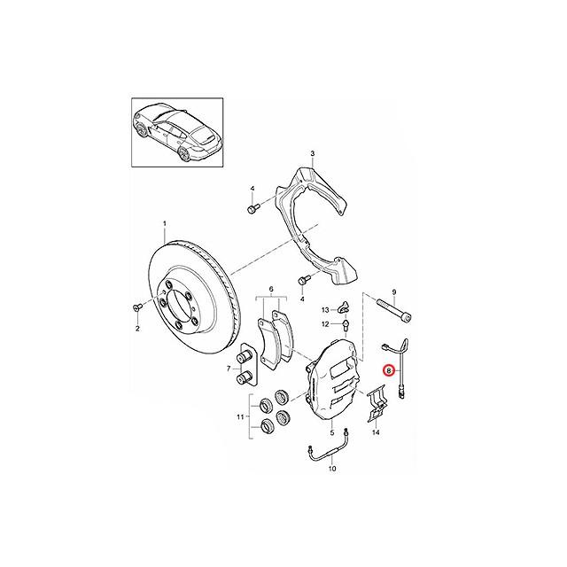 PORSCHE ブレーキパッドセンサー リア ポルシェ パナメーラ 970 PANAMERA : セントピア ショッピングストア - 通販 ...