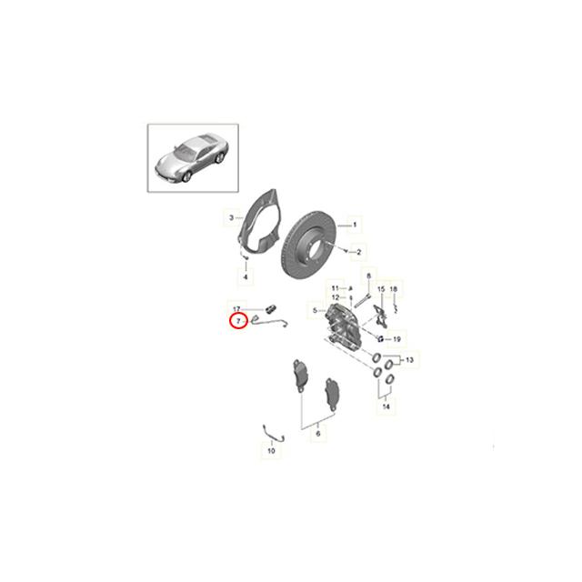 PORSCHE ブレーキパッドセンサー フロント 1本 ポルシェ 911シリーズ 991 : セントピア ショッピングストア - 通販 ...