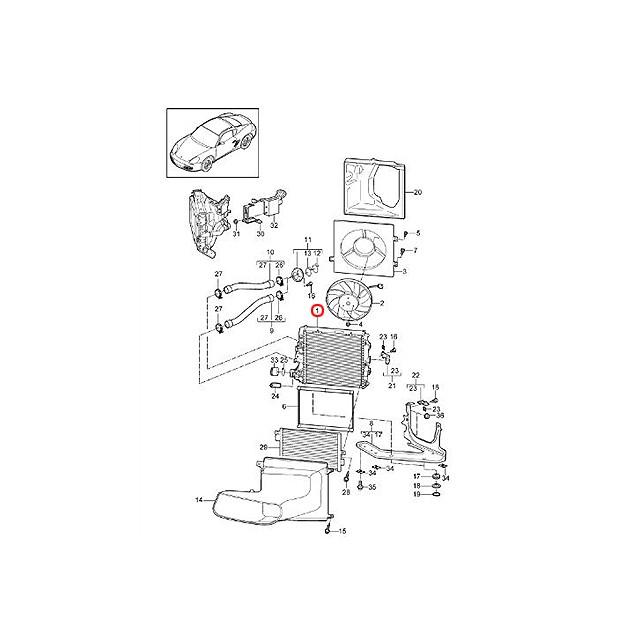 ラジエター ラジエーター ポルシェ 911 997 99705 99705K 99705KF 99776 99776RS 997M9701 ...