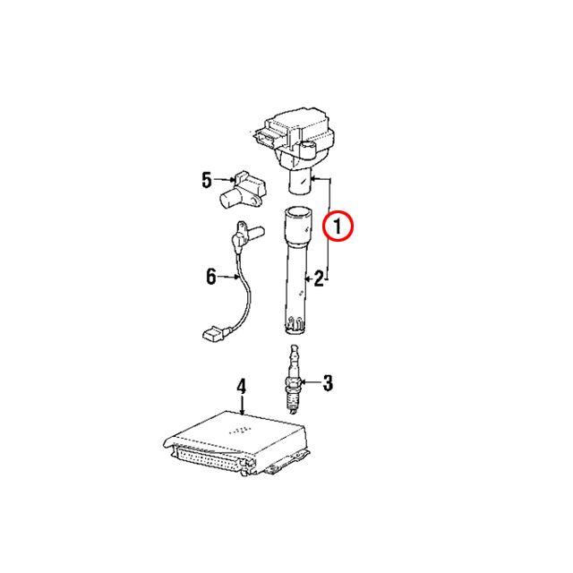 PORSCHE イグニッションコイル ポルシェ ボクスター ケイマン 986 987 2.5(M9620) 2.7(M9720 M9625 ...