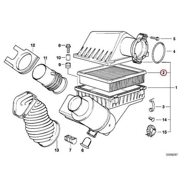 エアフィルター BMW E34 E39 E32 E38 X5(E53) M60 M62 N62 S62 V8エンジン :LX422:セントピア ショッピングストア - 通販 - Yahoo ...