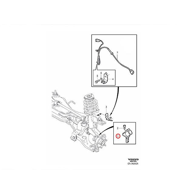 ボルボ ABSセンサー フロント S80 : セントピア ショッピングストア - 通販 - Yahoo!ショッピング