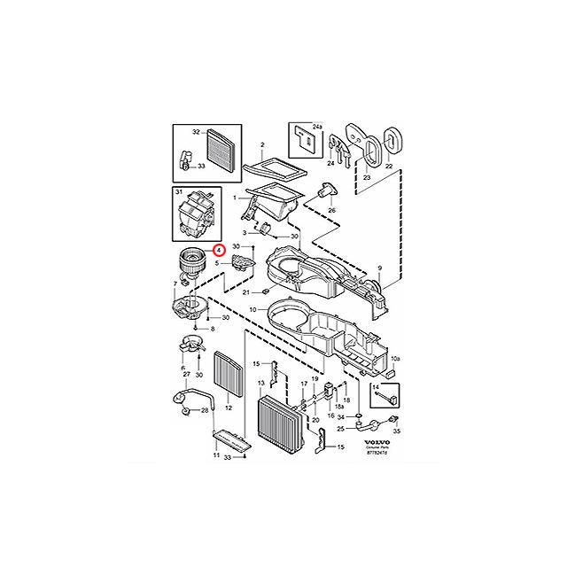 ボルボ エアコン ブロアモーター S60 S80 V70 XC70 XC90 右ハンドル用 : セントピア ショッピングストア - 通販 ...