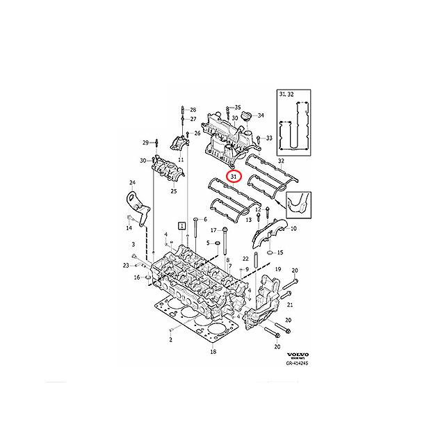 ボルボ タペットカバーガスケット S60 S80 V40 V60 V70 : セントピア ショッピングストア - 通販 - Yahoo!ショッピング