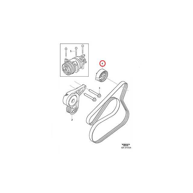 アイドラープーリー ボルボ S60II S80II V40II V60II V70III : v9487405 : セントピア ショッピング ...
