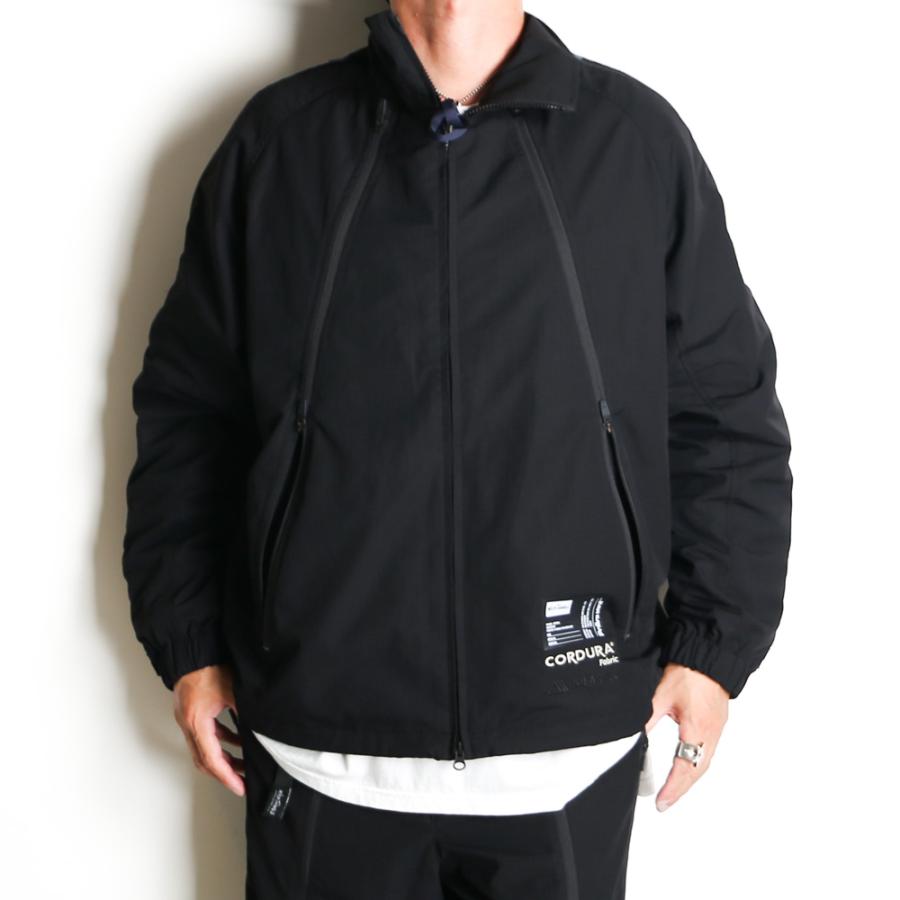 【POLIQUANT/ポリクアント】× WILDTHINGS / THE SWCS ADJUSTABLE ZIPPERED TRACK JACKET - BLACK / CORDURA ...