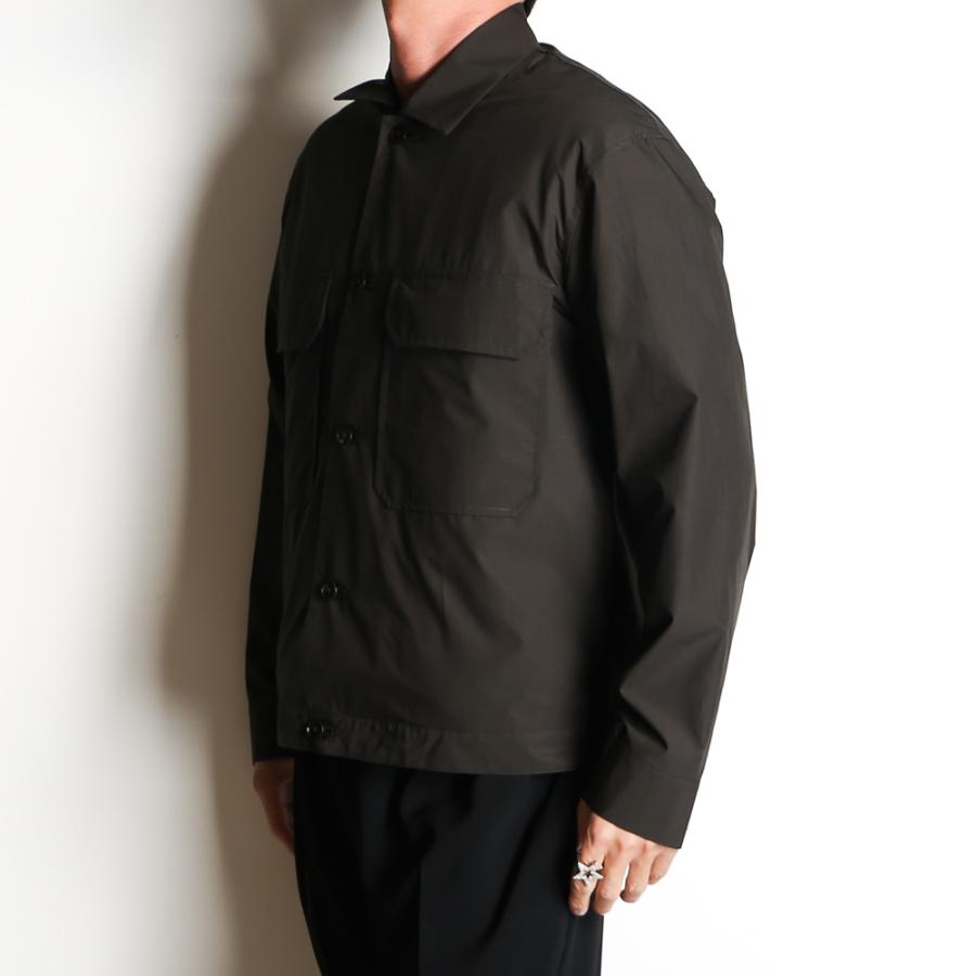 【MARKAWARE/マーカウェア】TAILORED SHIRT JACKET - DARKSAGE / オーガニックGIZA80/1タイプライター - テーラードシャツジャケット ...