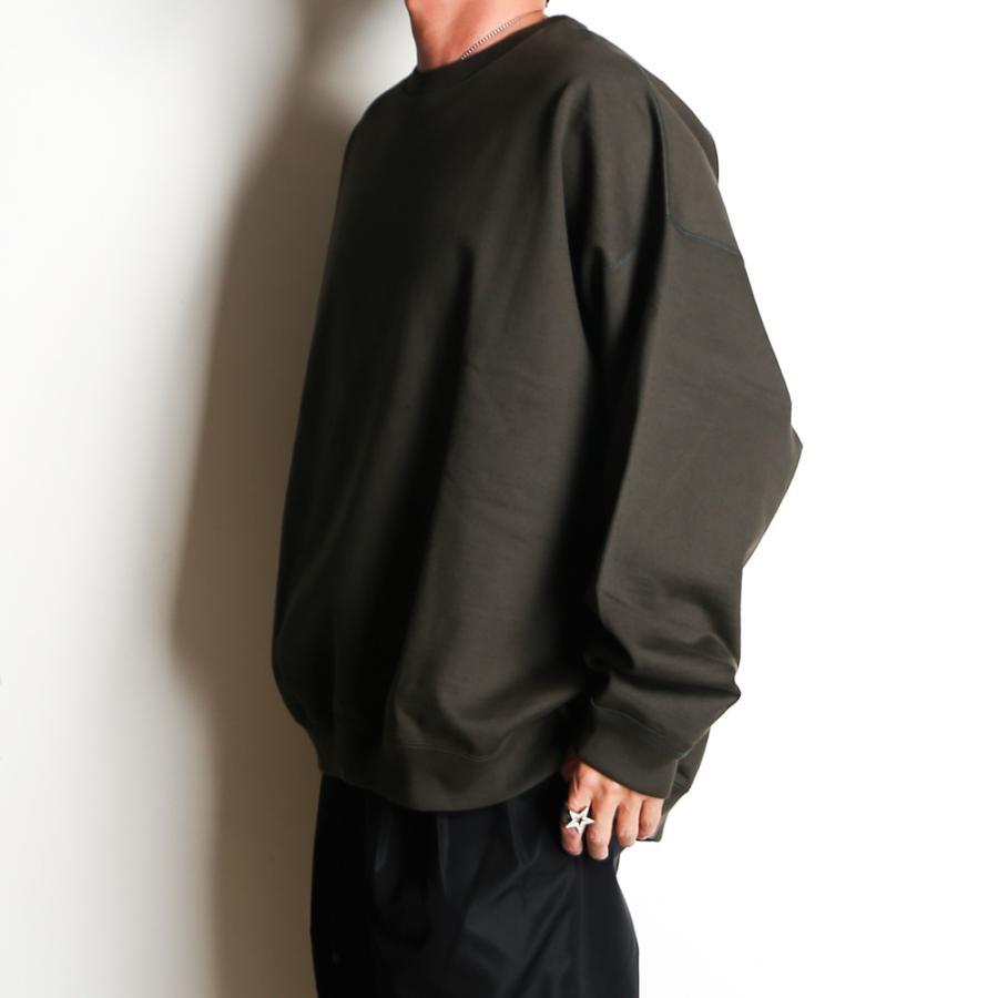 【MARKAWARE/マーカウェア】HUGE SWEAT - DARK OLIVE / オーガニックコットンヘビー吊裏毛 - ヒュージスウェット / A25A06CS01C【メンズ】【送料無料 ...