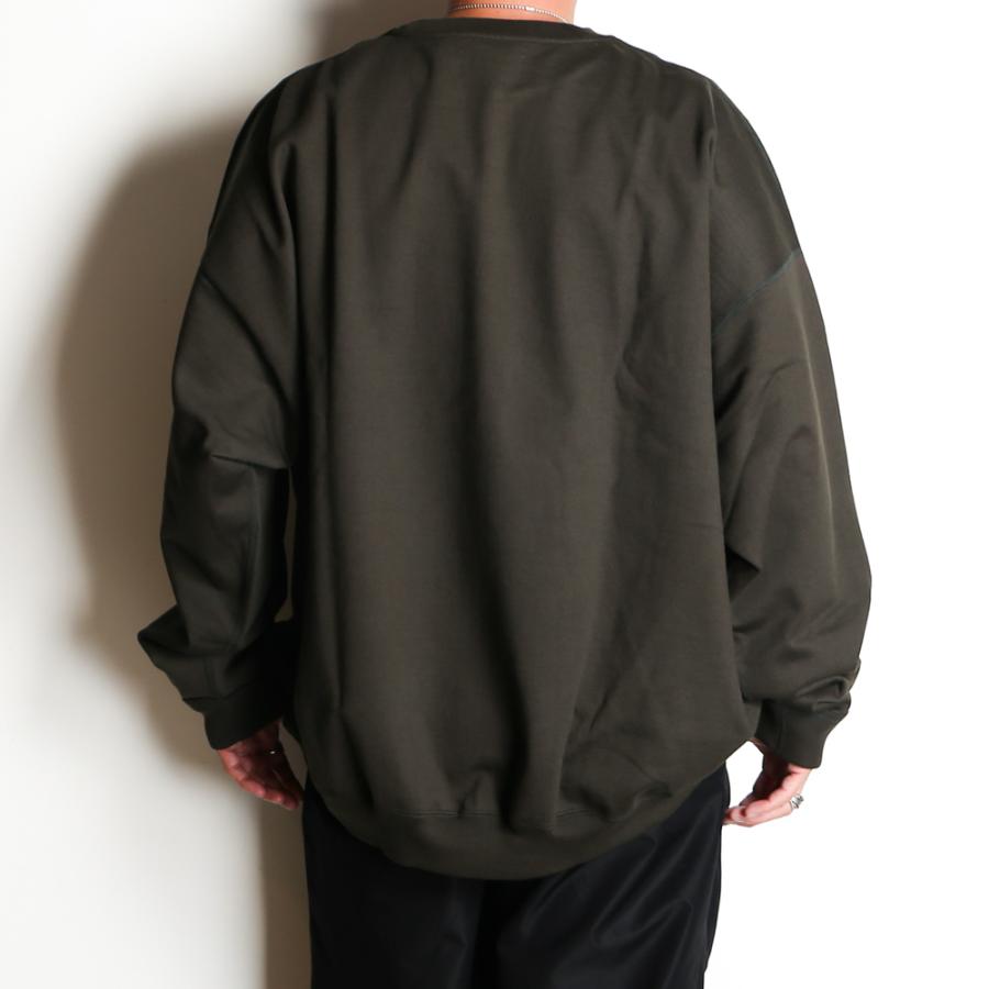 markaware（マーカウェア） 【MARKAWARE/マーカウェア】HUGE SWEAT - DARK OLIVE / オーガニックコットンヘビー吊裏毛 - ヒュージスウェット ...