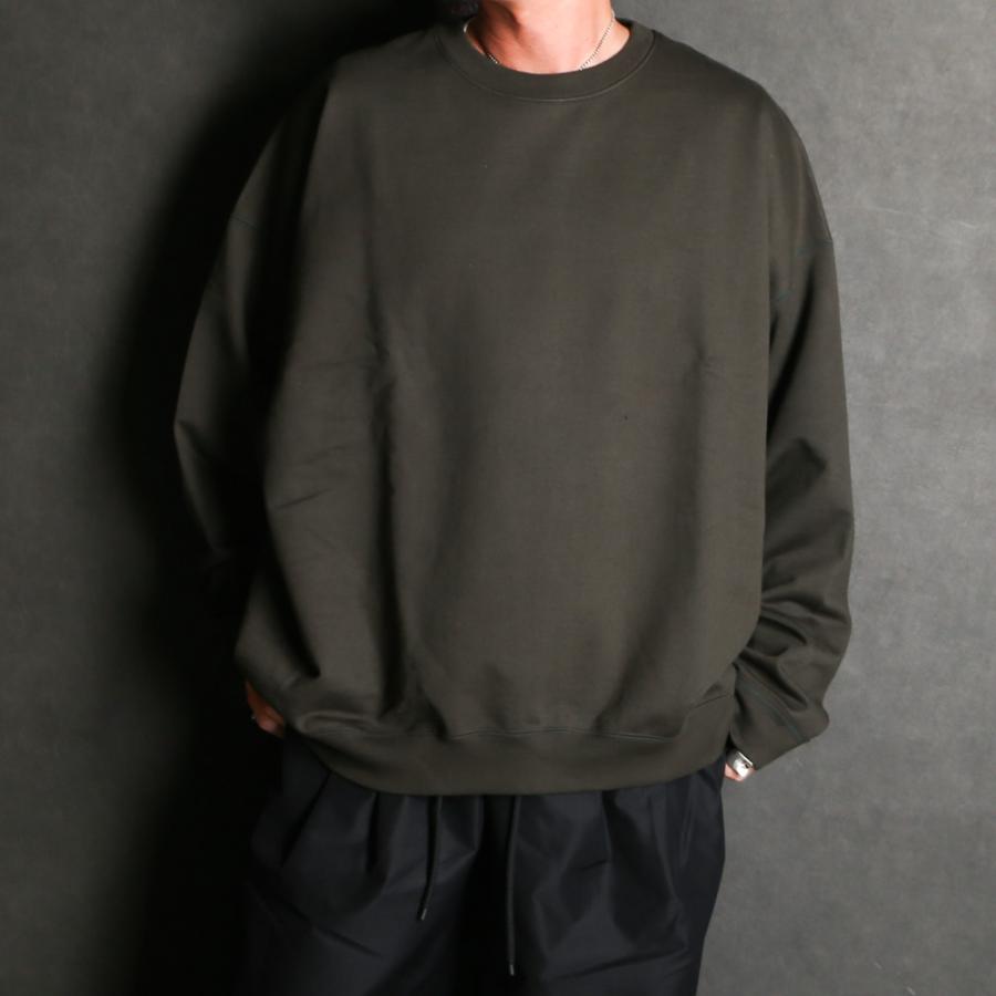 【MARKAWARE/マーカウェア】HUGE SWEAT - DARK OLIVE / オーガニックコットンヘビー吊裏毛 - ヒュージスウェット / A25A06CS01C【メンズ】【送料無料 ...