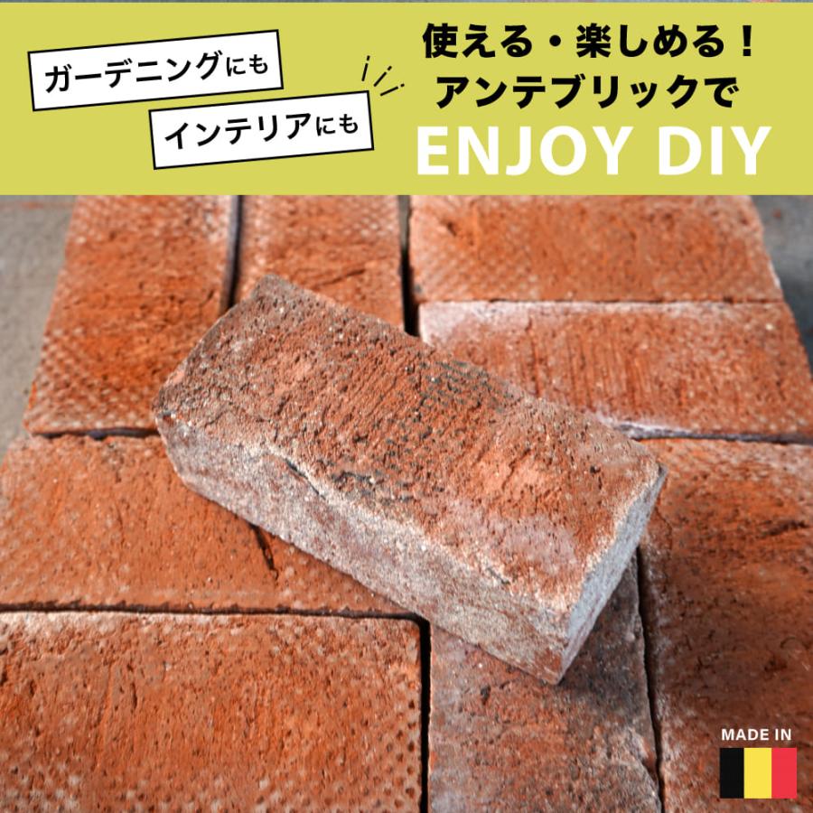 レンガ 煉瓦 ベルギー製 赤 茶 ガーデニング(アンテブリック 950 エステートバロック ケース販売 8個入)※代引き不可・メーカー直送品 :ANAB2110-AB-950:インテリア ...