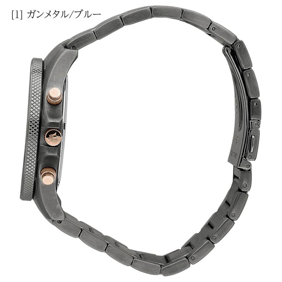 マセラティ MASERATI メンズ 腕時計 スフィーダ SFIDA クロノグラフ タキメーター クオーツ ガンメタ ブルー ブラック メタル ...